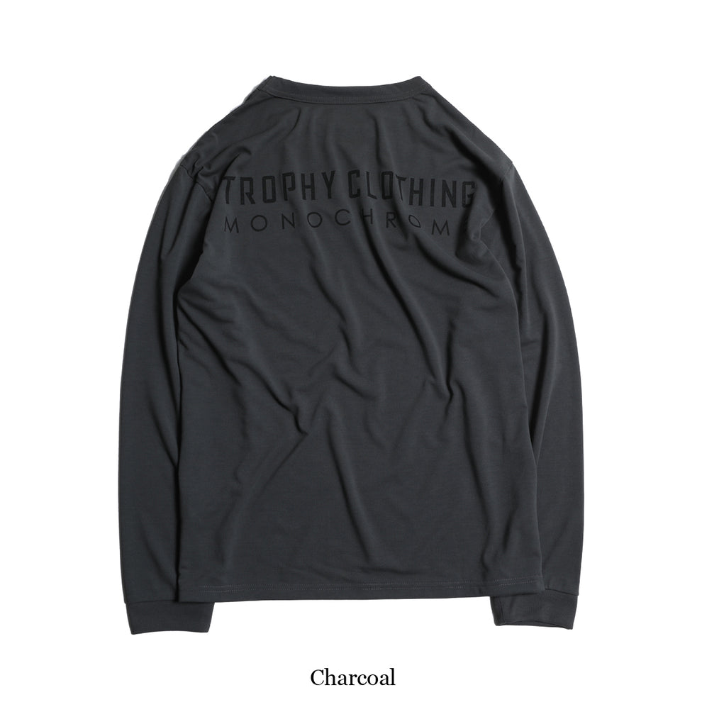 "MONOCHROME" Logo RD Pocket L/S Tee / TRMN-201 Trophy Clothing – TROPHY ...